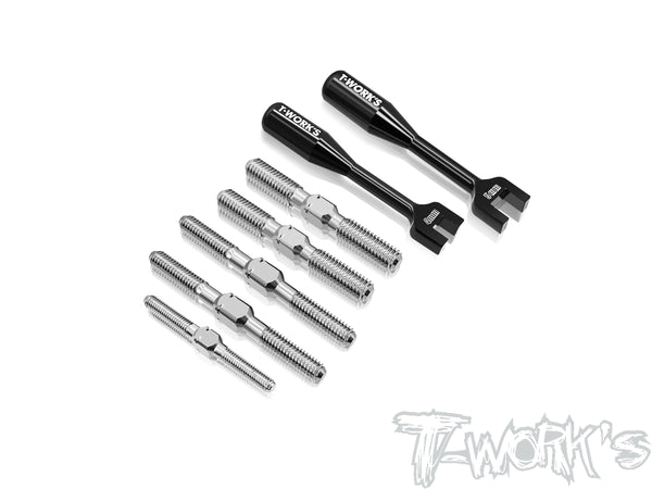 TB-330 64 Titanium Turnbuckle Set( For Infinity IFB8 ) – T-Work's Products