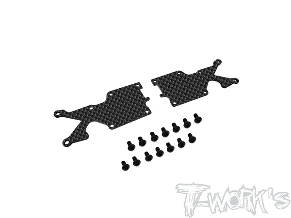 TO-246-35.4EVO-R Graphite Rear A-arm Stiffeners 1mm/1.5mm ( For Sworkz ...