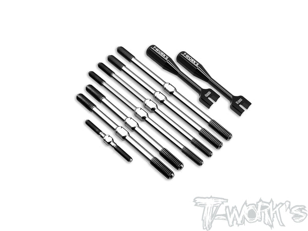 TB-298 64 Titanium Turnbuckle Set( For Xray XT8'24 ) – T-Work's Products
