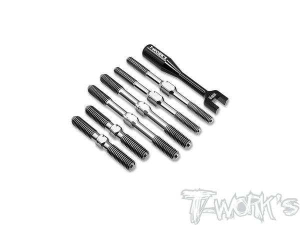 TB-300 64 Titanium Turnbuckle Set( For HB Racing D8 WS ) – T-Work's ...