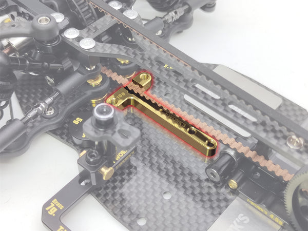 TE-X4-F-B Brass Chassis T-bar ( For Xray X4/ X4'23 ) – T-Work's Products