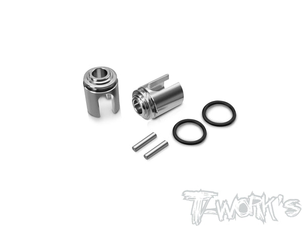 TP-180-Mi9 64 Titanium Gear Diff. BB Driveshaft Adapters ( For Schumac ...