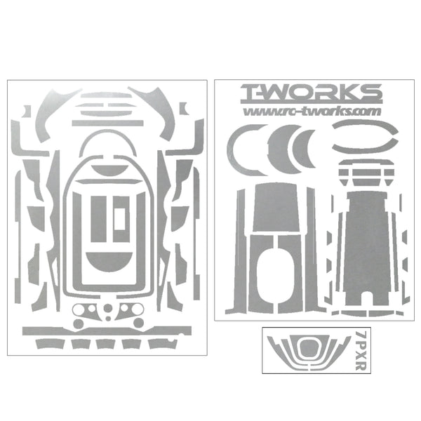 TS-040M Mirror Chrome Radio Skin Sticker For Futaba 7PX/7PXR 4colors ...