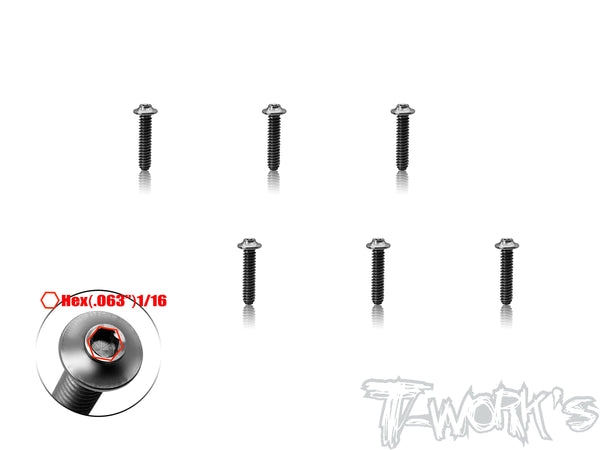 TSS-440U 4/40 Titanium Hex Socket UFO Head Screw – T-Work's Products
