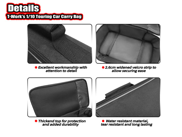 TT-110-D T-Work's 1/10 Touring Car Carry Bag – T-Work's Products