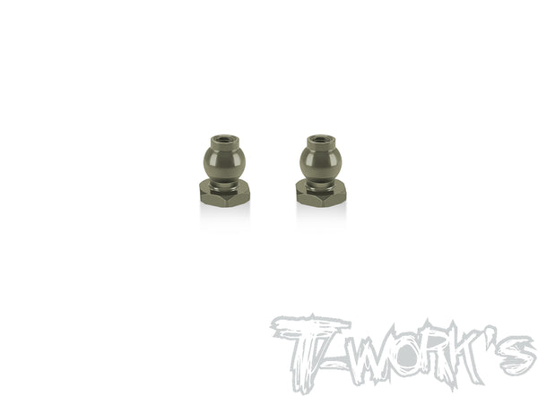 HCB-007B 7075-T6 Hard Coated Alum.6.8mm Flanged Ball ( For TLR 8IGHT-X ...