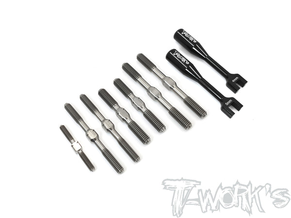 TB-181 64 Titanium Turnbuckle Set ( For TLR 8ight X ) – T-Work's Products