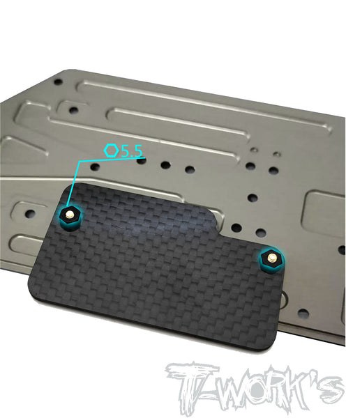 TE-223-TLR Graphite Electronics Mounting Plate ( For TLR 22X-4/TLR 22 ...