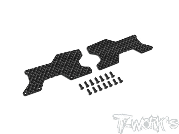 TO-246-D8WS-R Graphite Rear A-arm Stiffeners 1.5mm/2.0mm ( For HB Raci ...